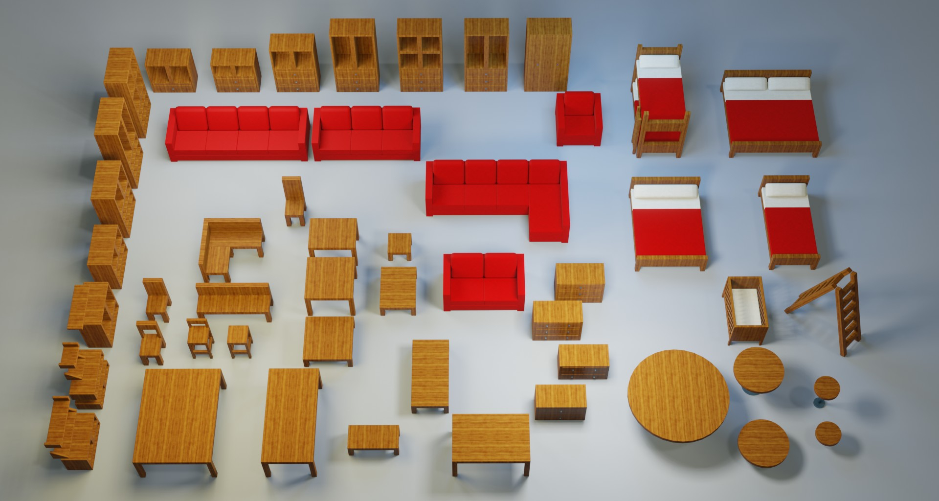 Furniture 50 Unreal Unity 3D - TurboSquid 1637537
