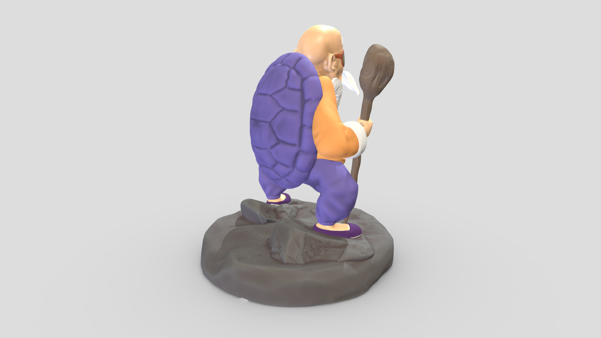 Master Roshi Low Poly PBR Realistic 3D - TurboSquid 1973772