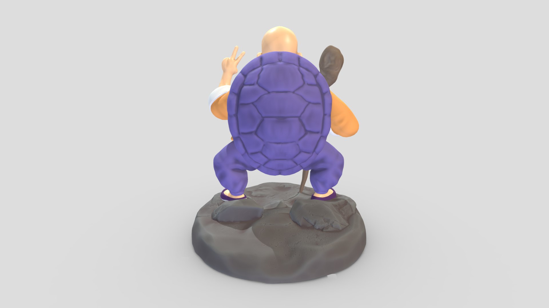 Master Roshi Low Poly PBR Realistic 3D - TurboSquid 1973772