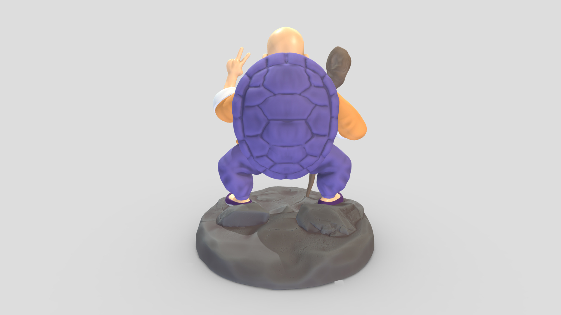 Master Roshi Low Poly PBR Realistic 3D - TurboSquid 1973772