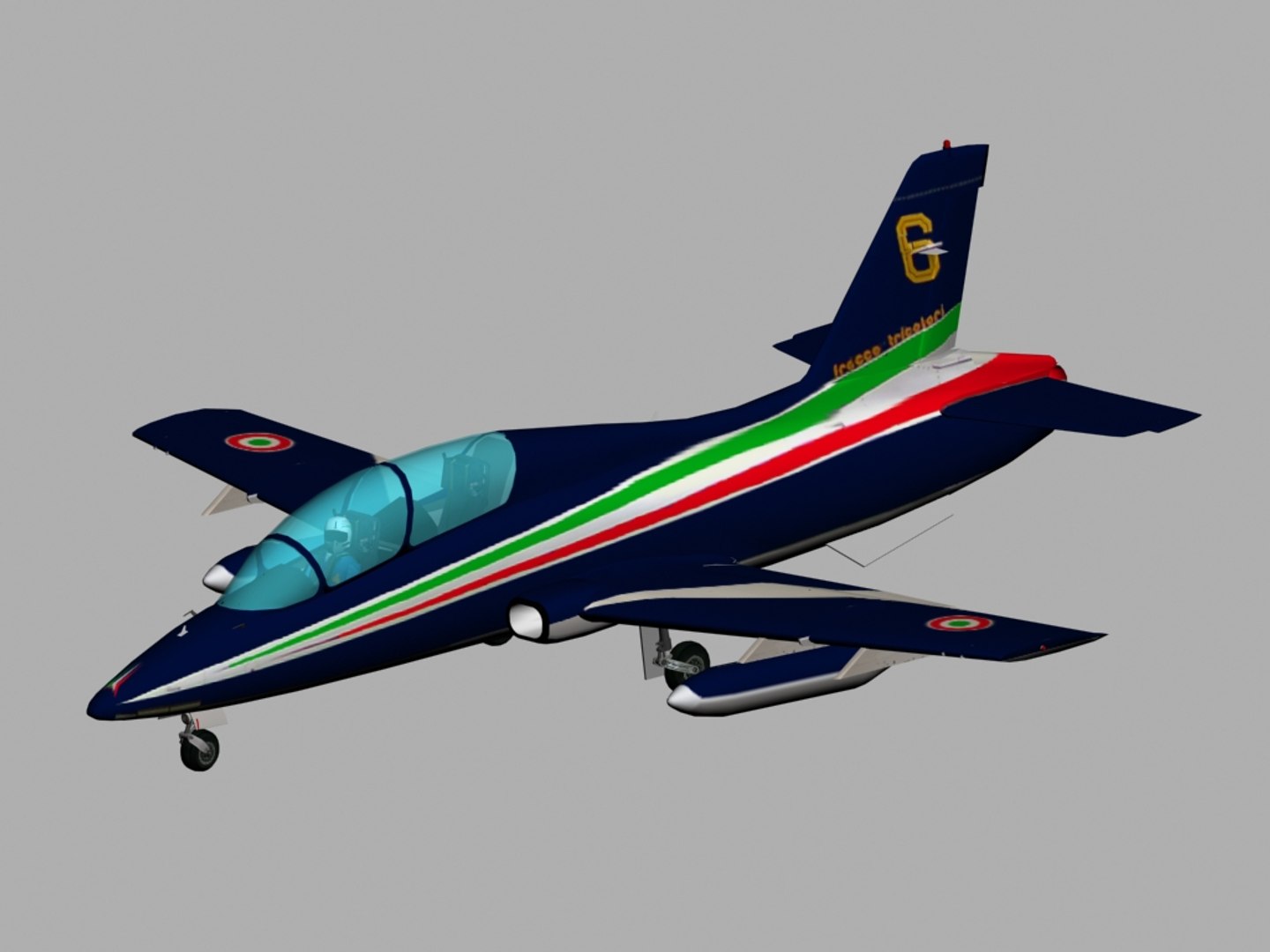 Aermacchi Pan 339a 339 3d Max