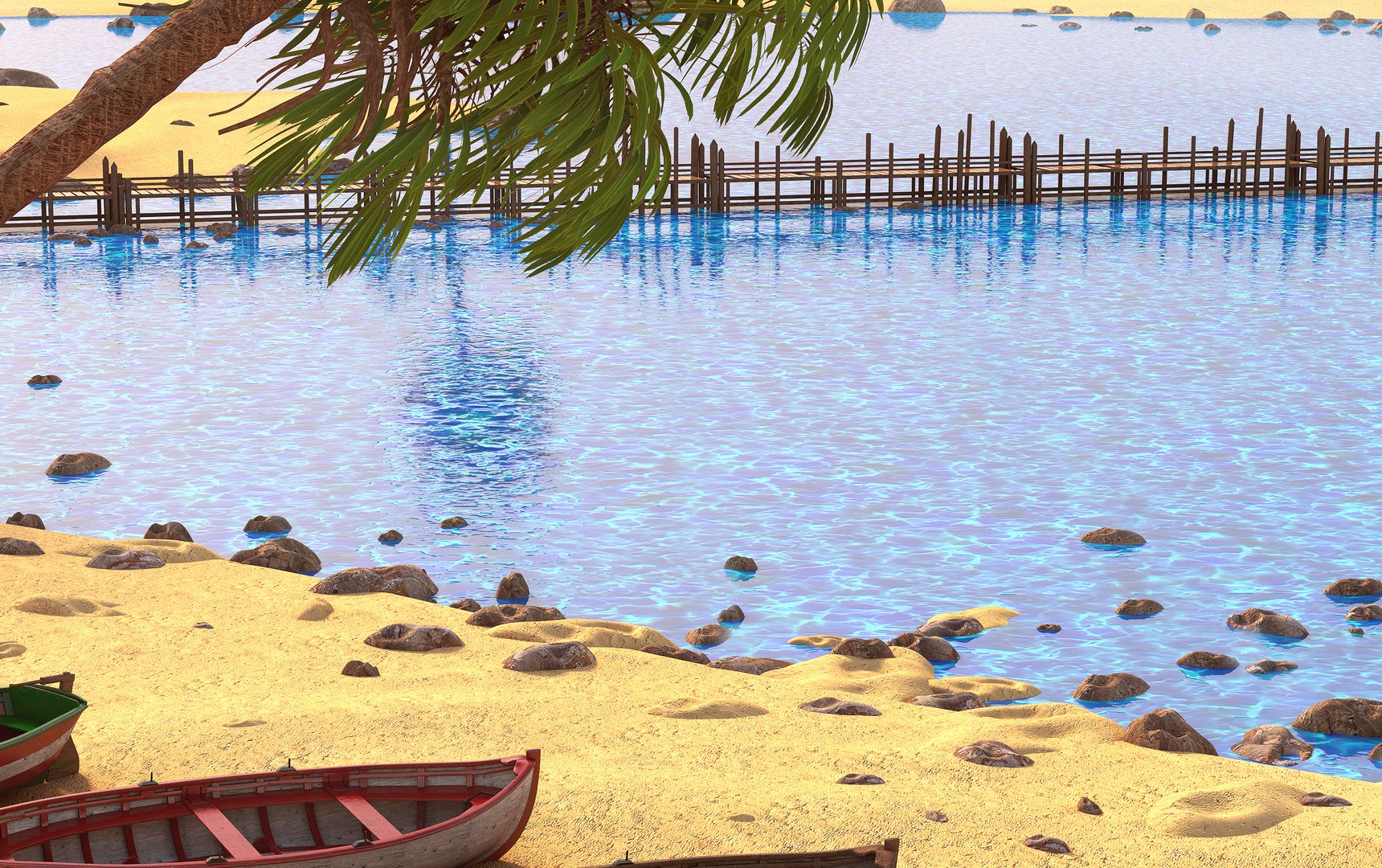 Beach 3D Model - TurboSquid 1396104