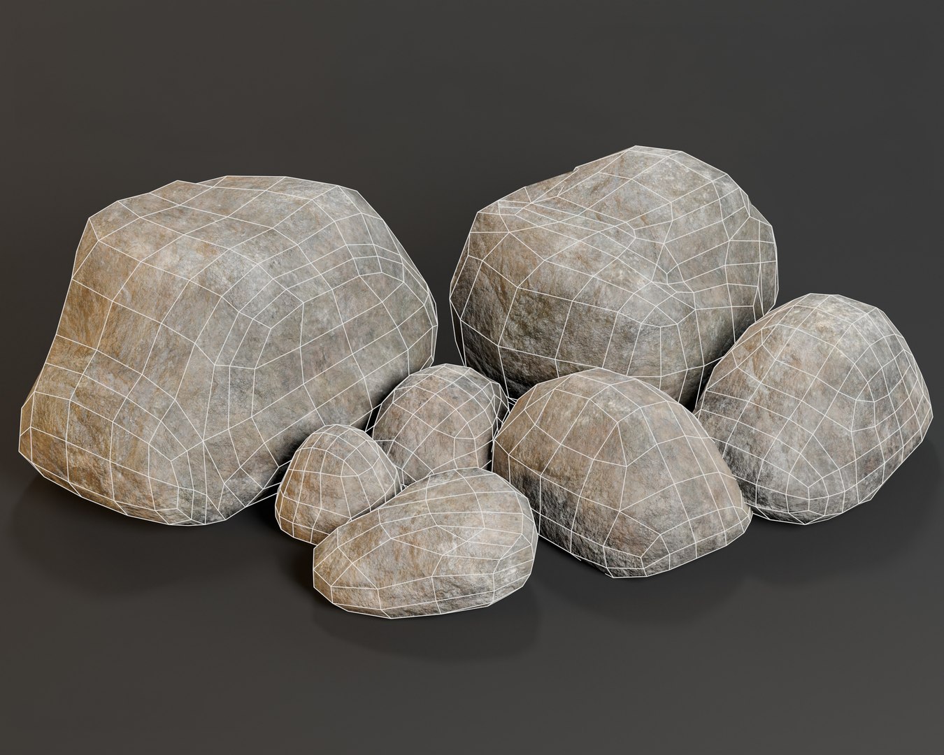 3D Rocks - Boulders Set - TurboSquid 2406090