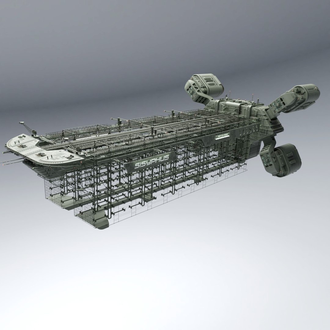 3D Sci-fi Cargo Container Ship - TurboSquid 1251713