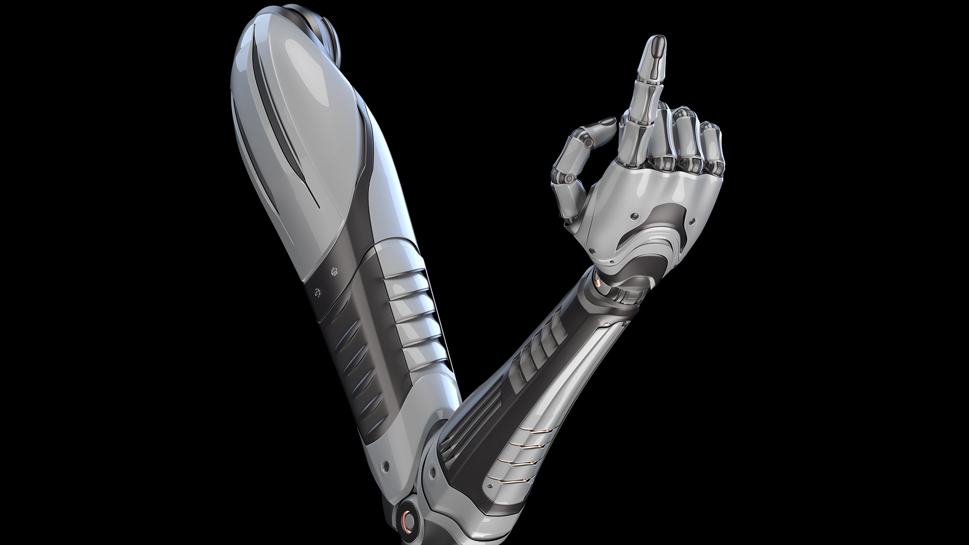3D Sci - Fi Robot Woman Arm - Rigged - TurboSquid 1863587
