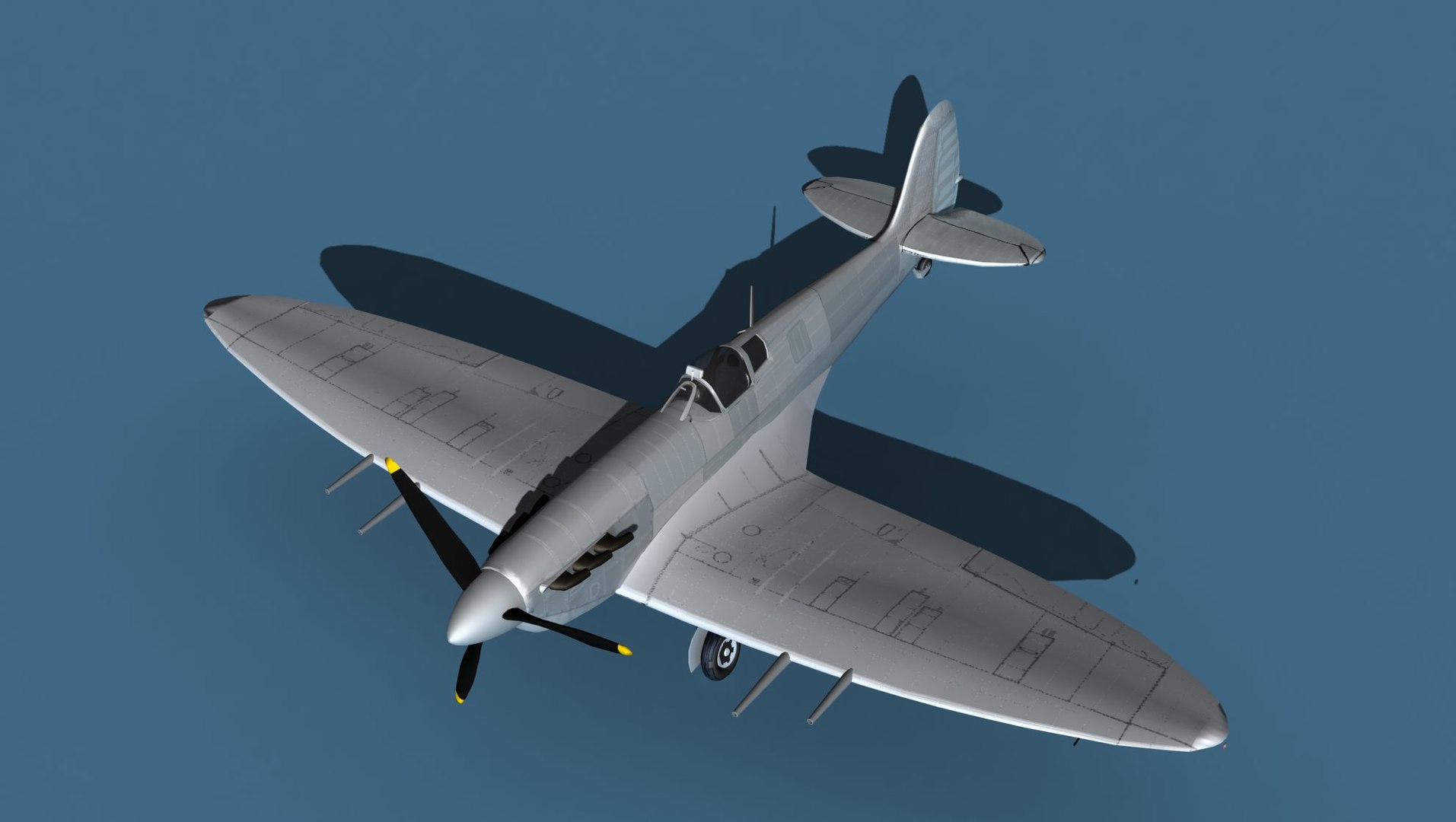 3D Supermarine Spitfire MkVI V00 Model - TurboSquid 1925144