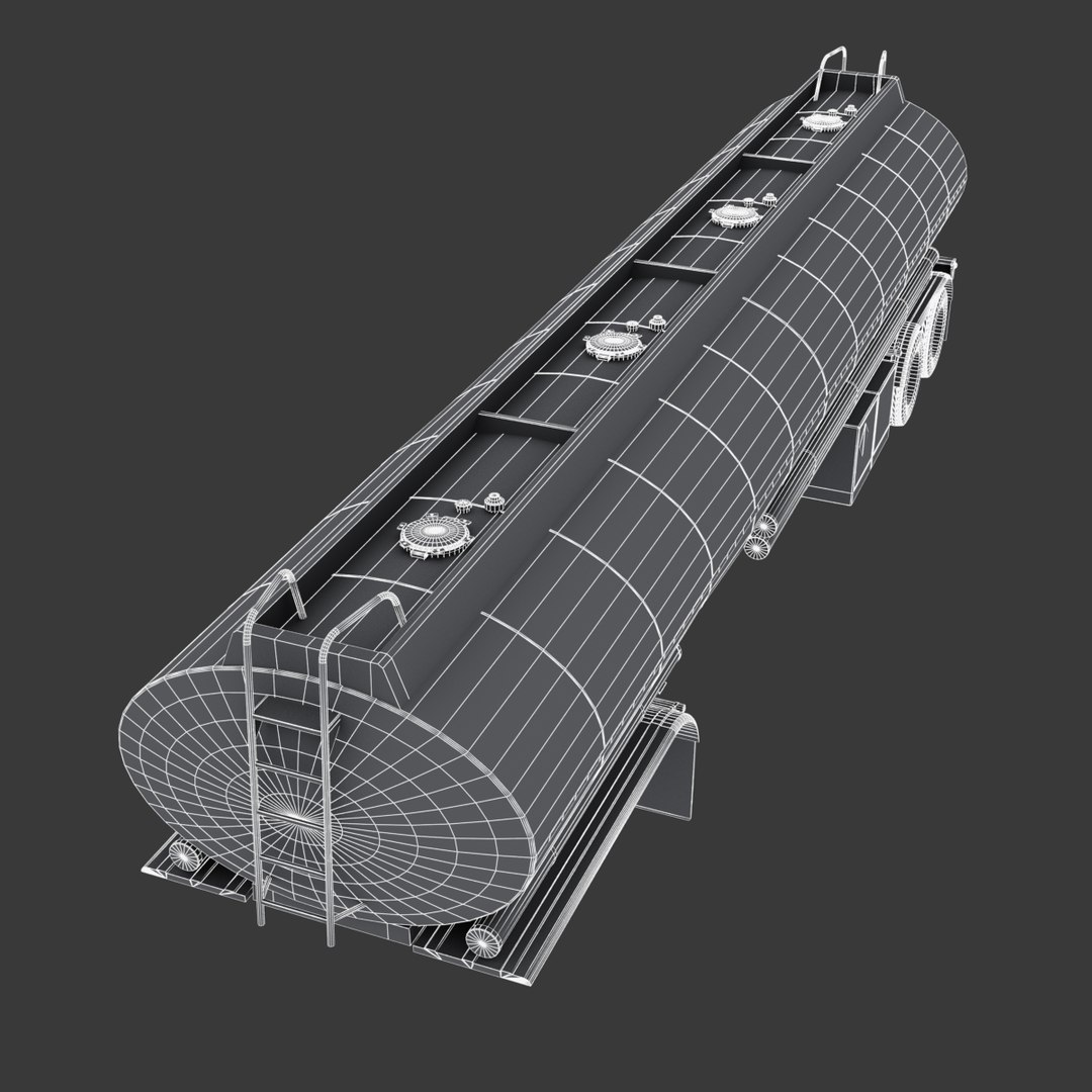 Fuel Tank Semi-trailer Trailer Model - TurboSquid 1236122