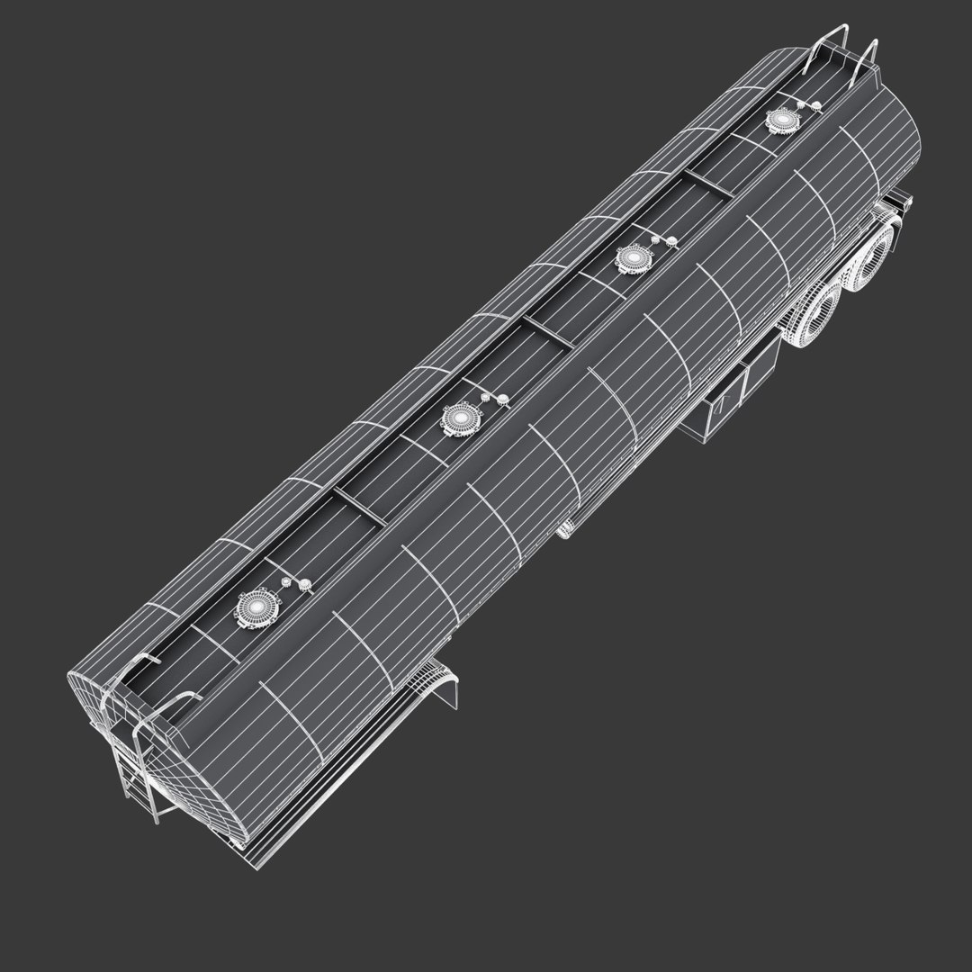 Fuel Tank Semi-trailer Trailer Model - TurboSquid 1236122