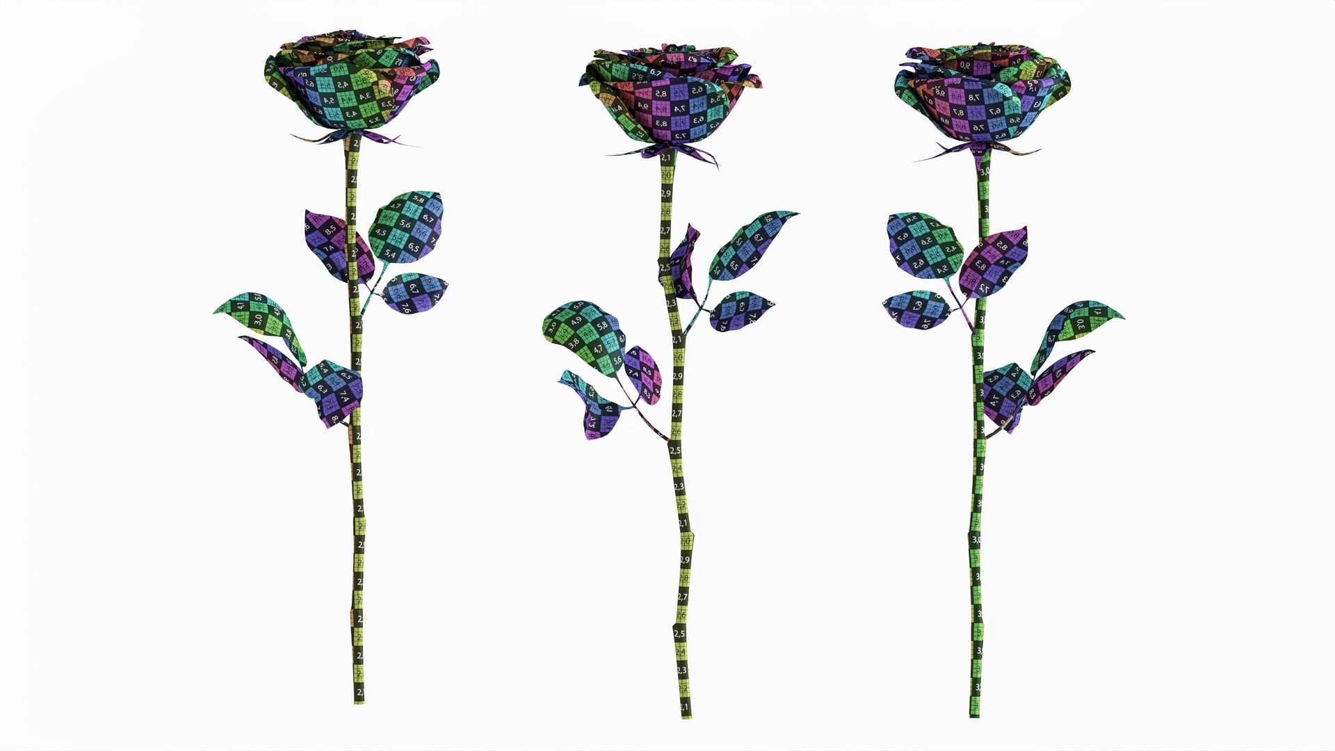 Single Beautiful Pink Rose 3D Model - TurboSquid 2238030