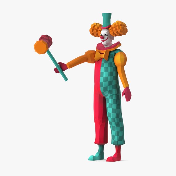 Clown Low Poly manipuliert für Maya 3D-Modell - TurboSquid 2187727