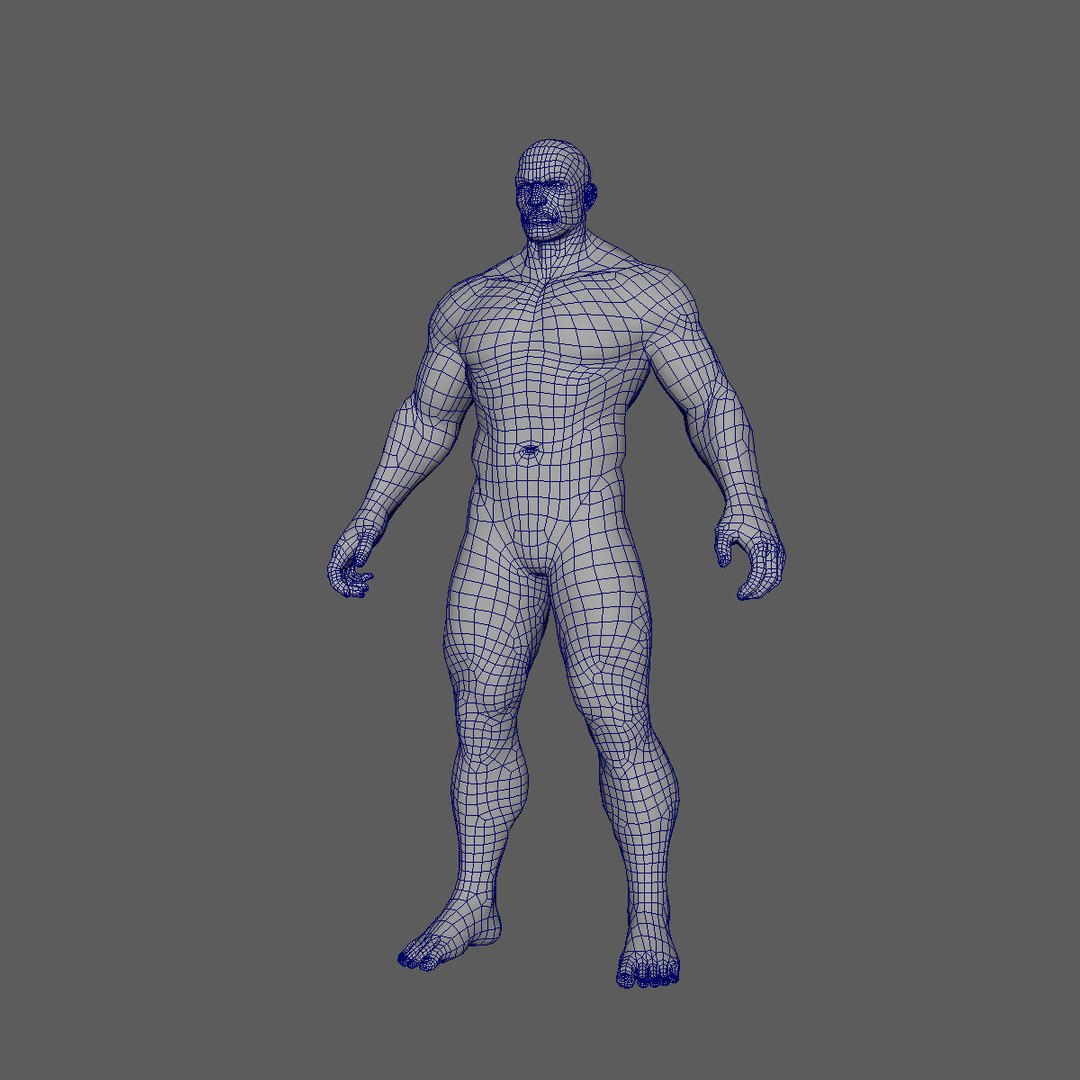 3D Model Man Base Highpoly - TurboSquid 1167004