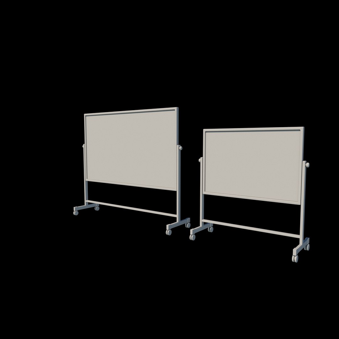 3D Whiteboard With Stand 3D Model - TurboSquid 2370833