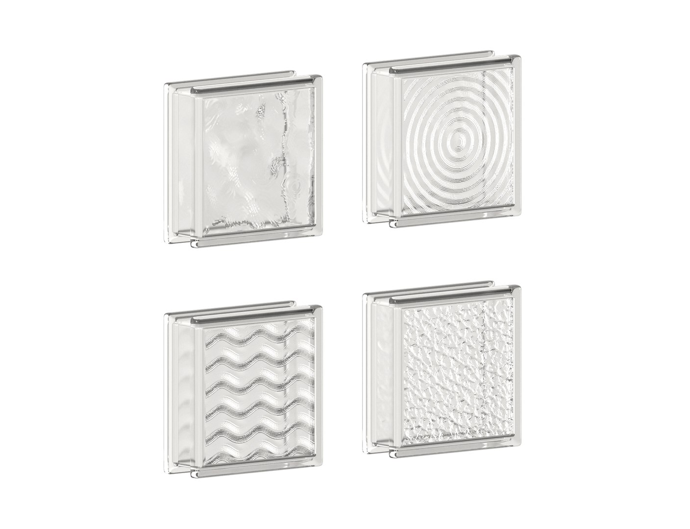 Glass Blocks 01 3D - TurboSquid 1908420