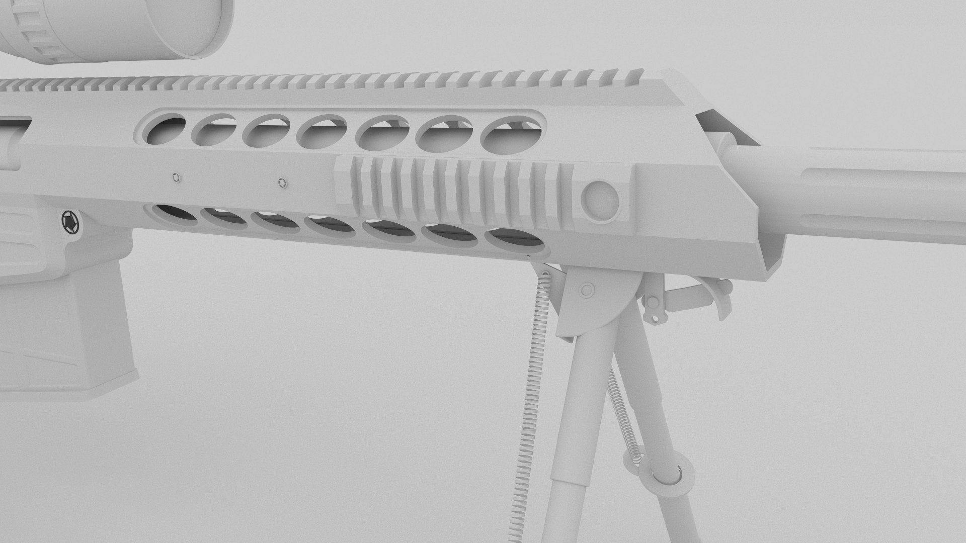 3D Barret M98b Model - TurboSquid 1259277