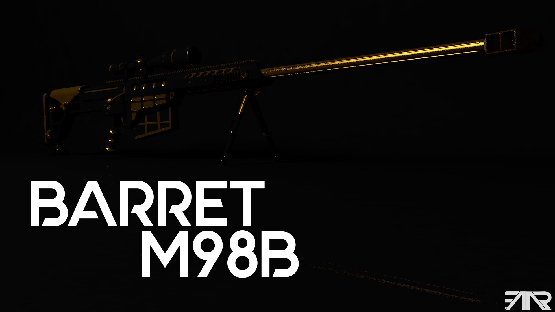 3D Barret M98b Model - TurboSquid 1259277