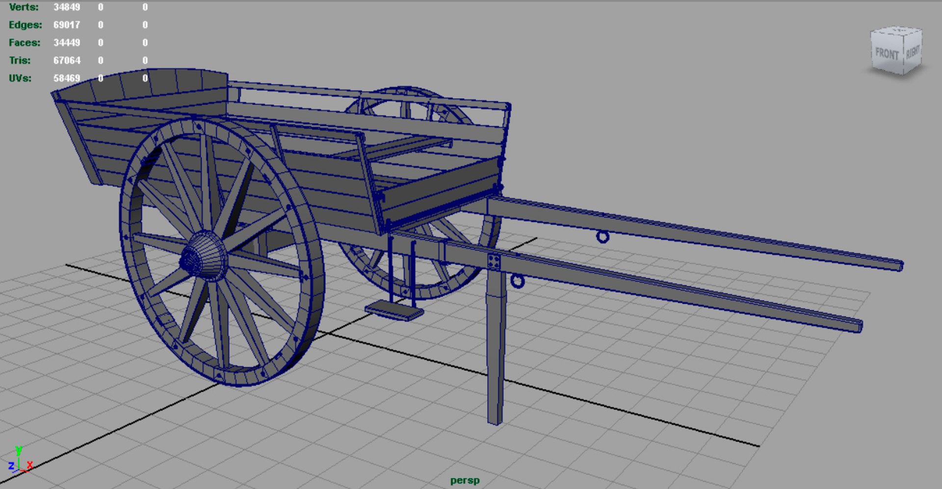 Farm Cart 3D - TurboSquid 1152797