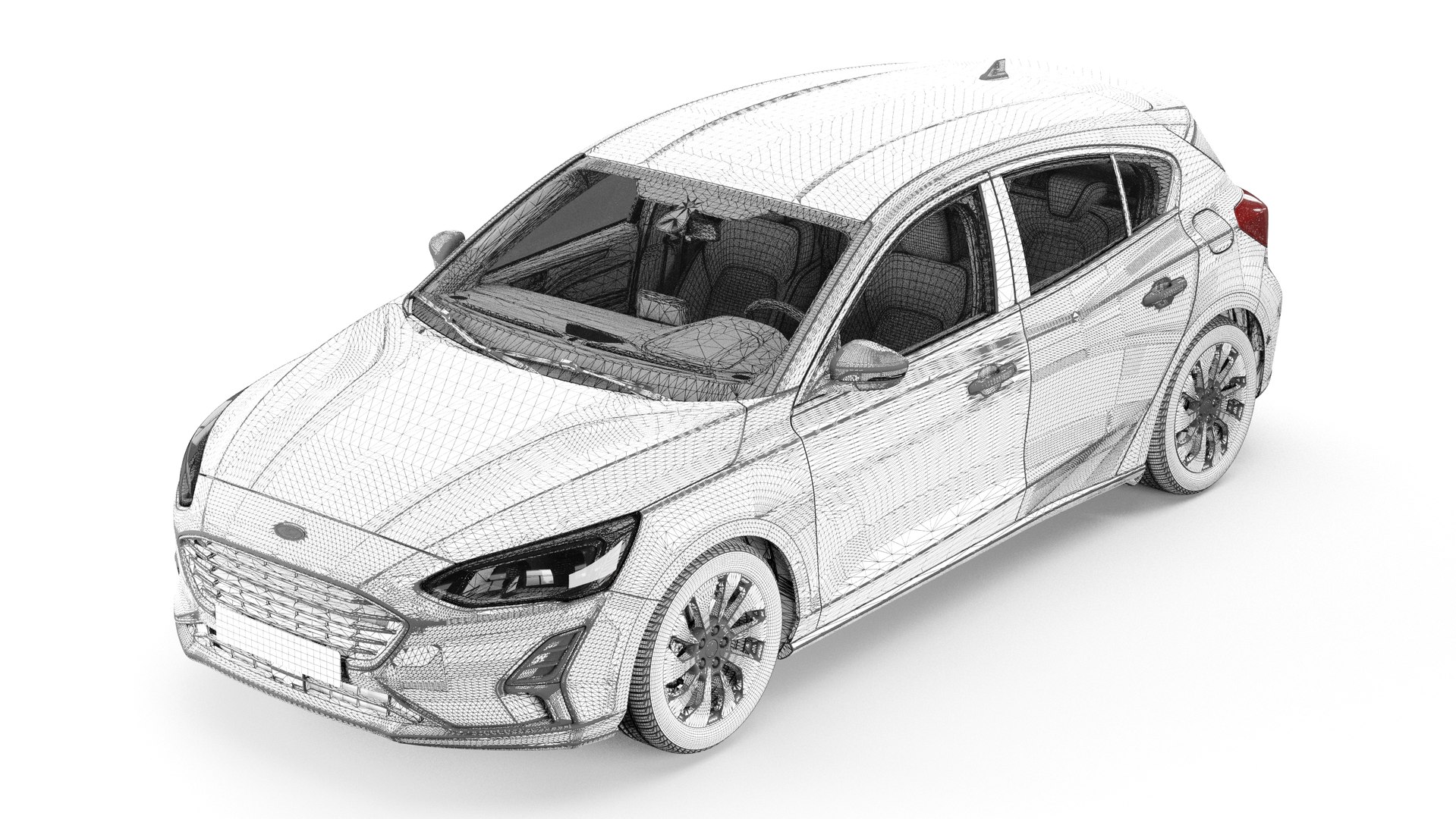Ford Focus Stline 3D Model - TurboSquid 1885062