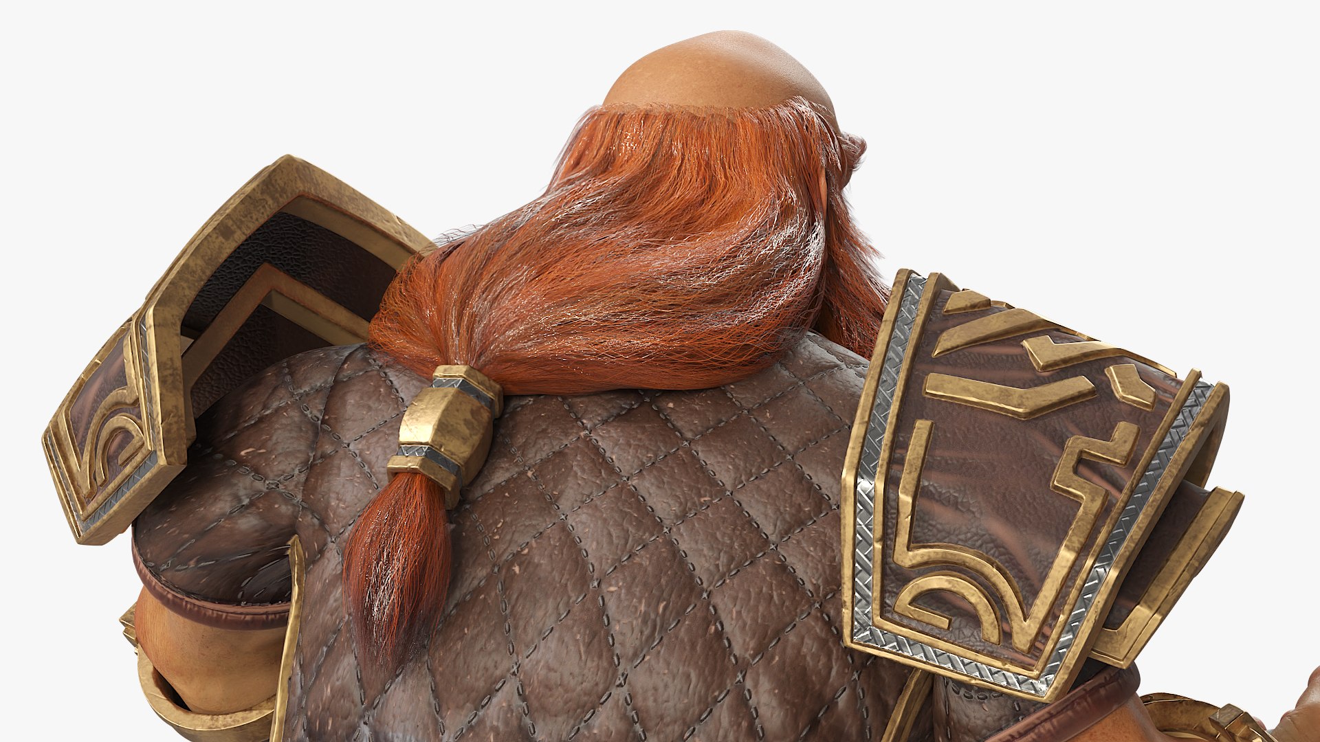 Game Dwarf Character In Battle Pose 3D Model - TurboSquid 2396468