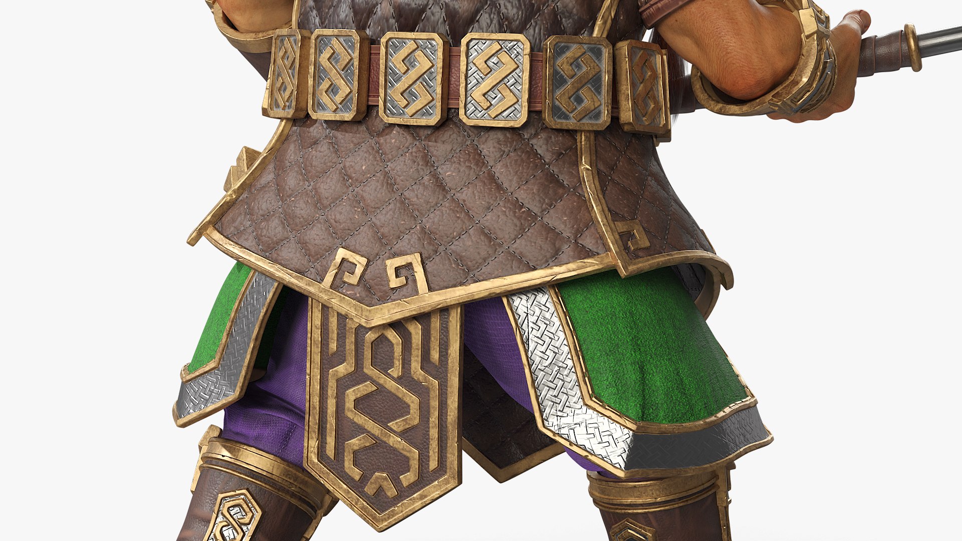 Game Dwarf Character In Battle Pose 3D Model - TurboSquid 2396468