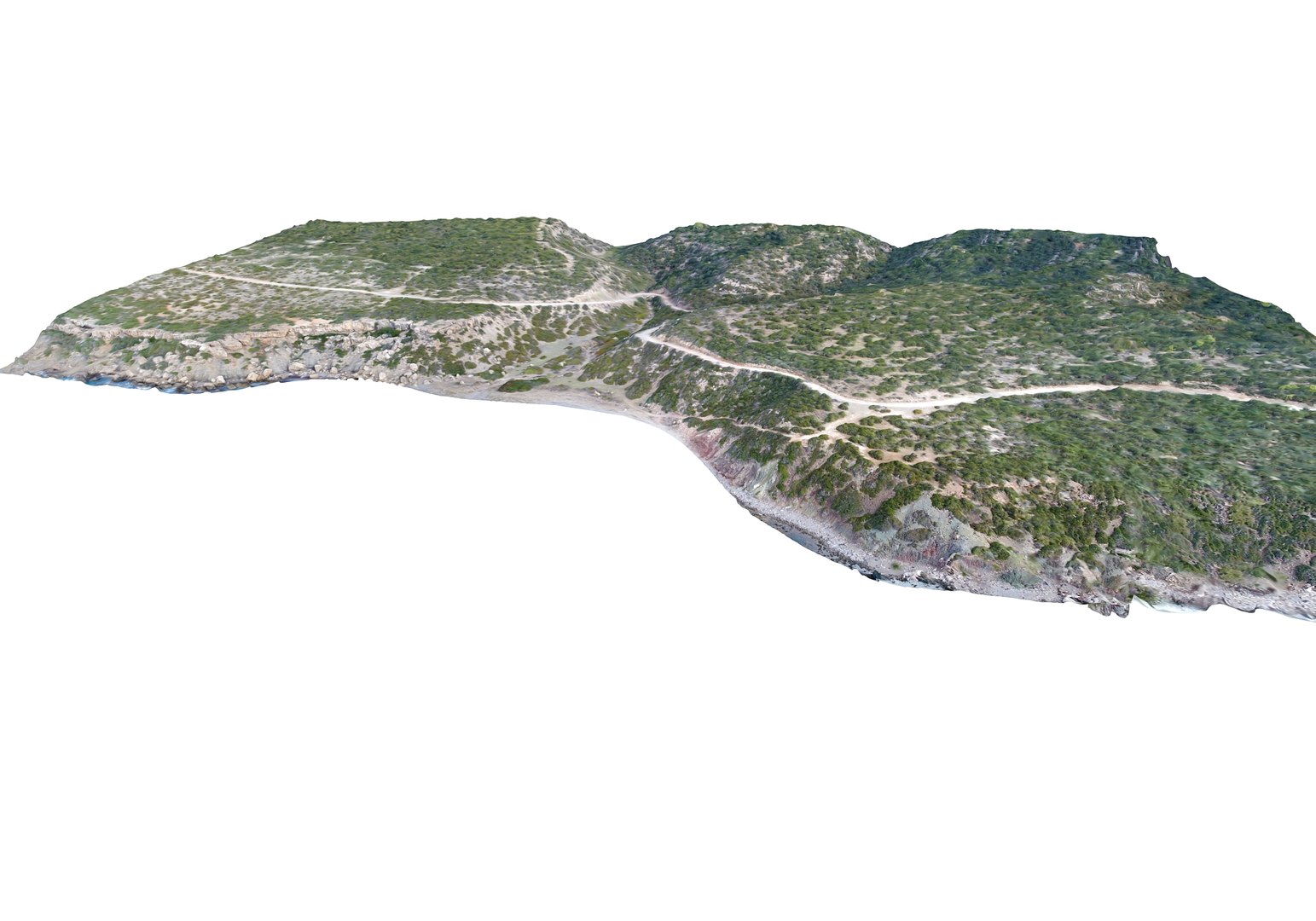 The Coast Of The Tropical Island 3D Model - TurboSquid 1833238