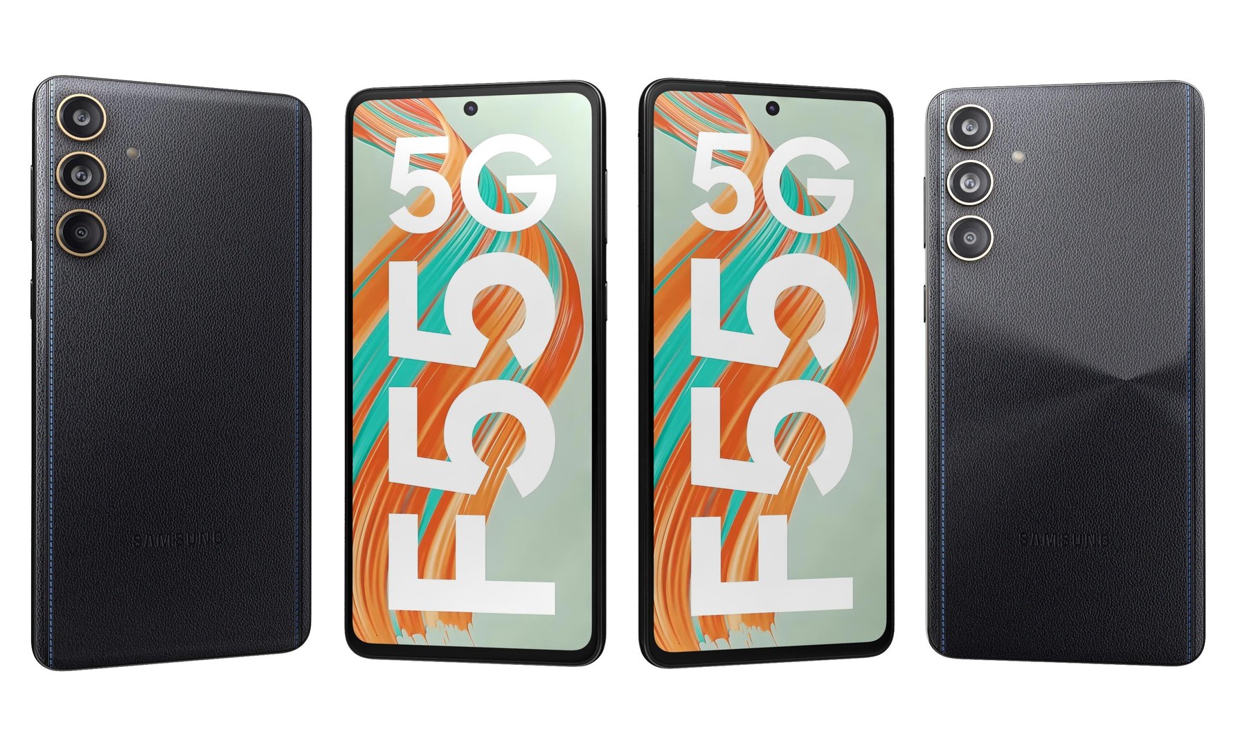 Samsung Galaxy F55 Black And Orange 3D - TurboSquid 2232381
