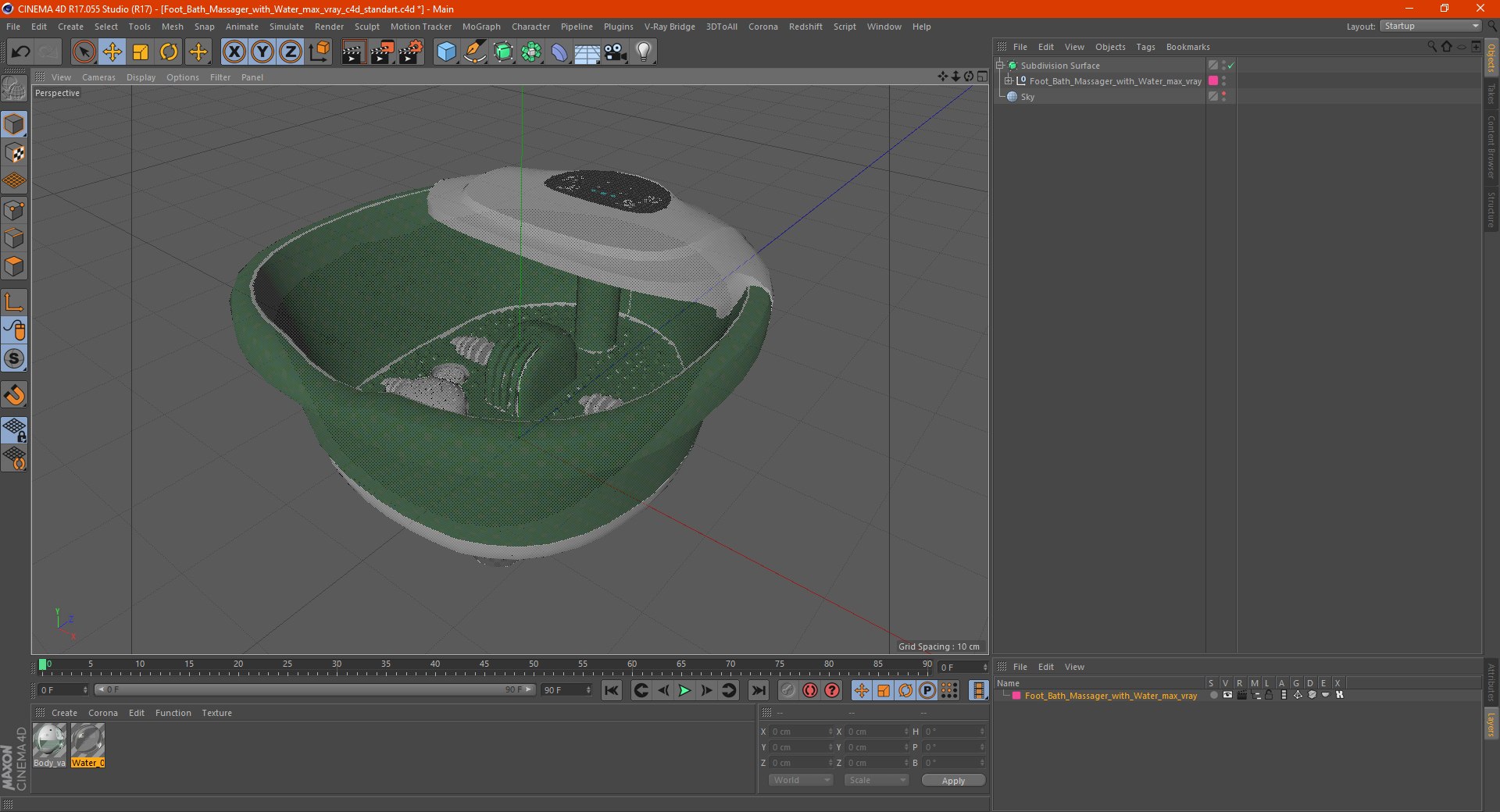 Foot Bath Massager With Water 3D Model - TurboSquid 1769918