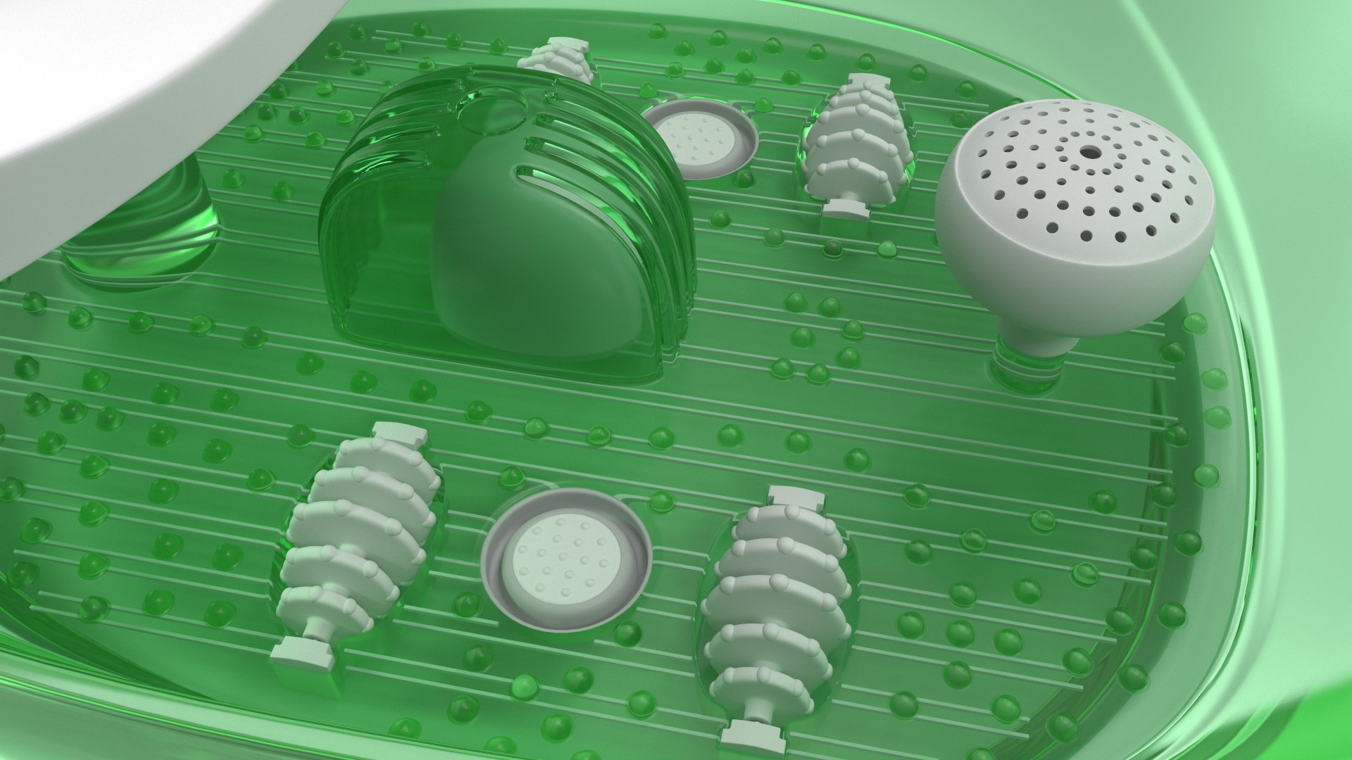 Foot Bath Massager With Water 3D Model - TurboSquid 1769918