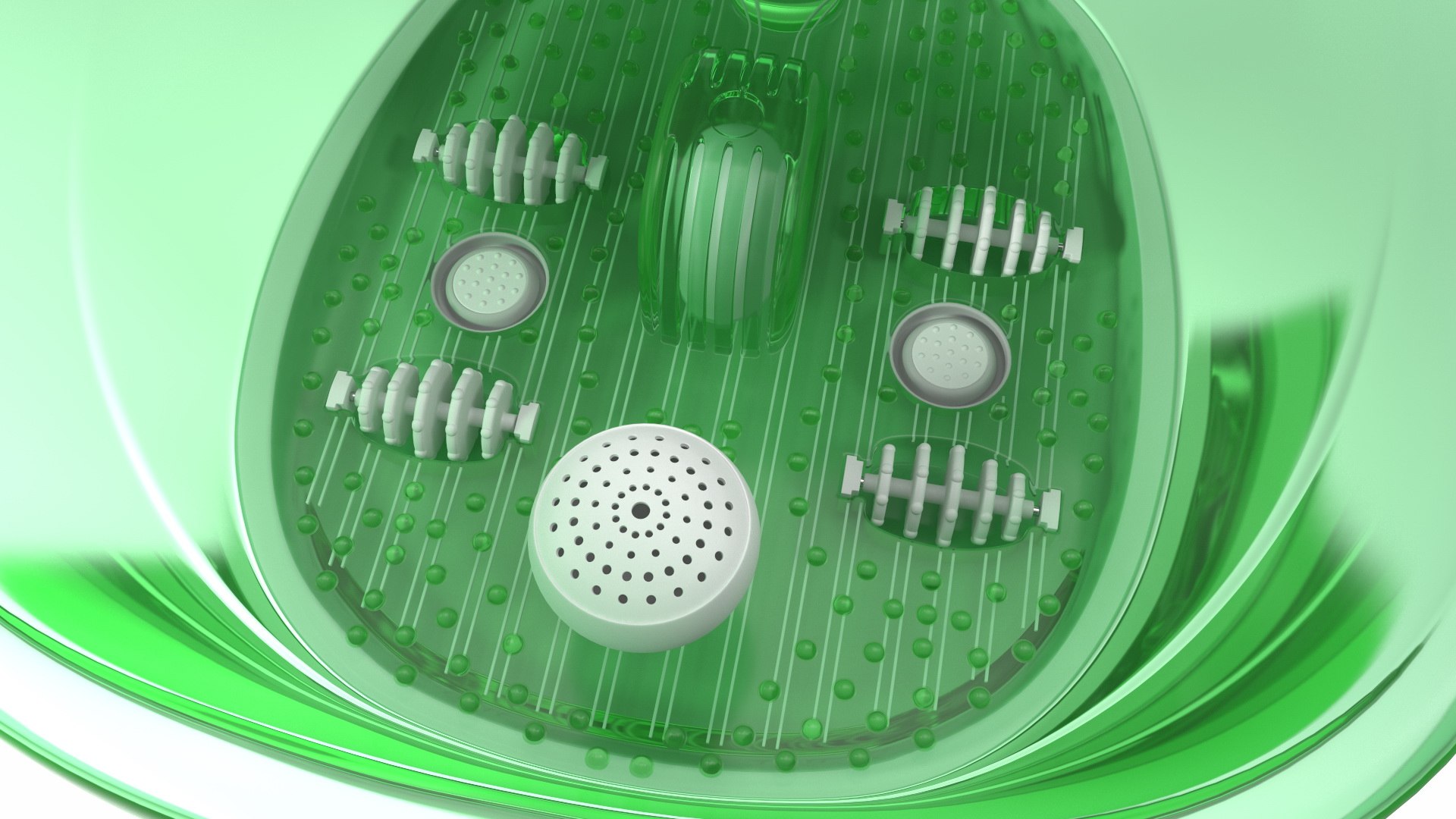 Foot Bath Massager With Water 3D Model - TurboSquid 1769918