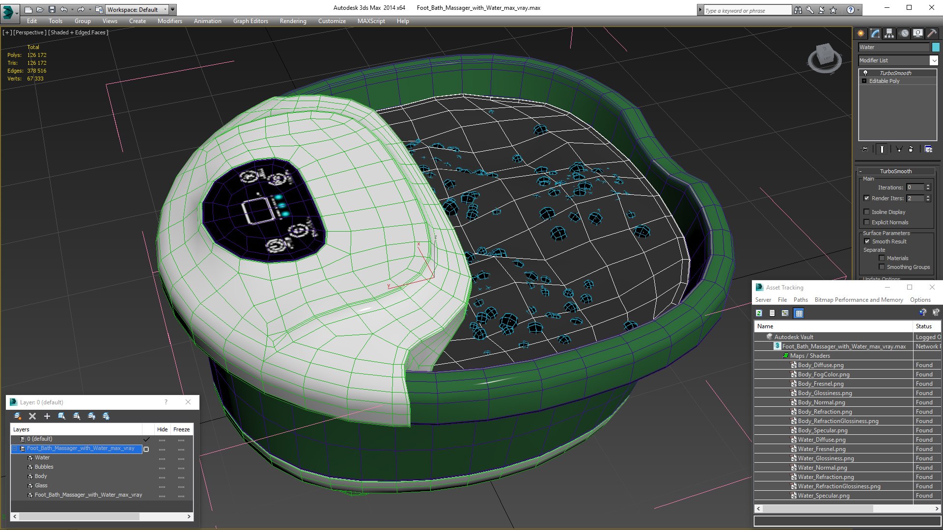 Foot Bath Massager With Water 3D Model - TurboSquid 1769918