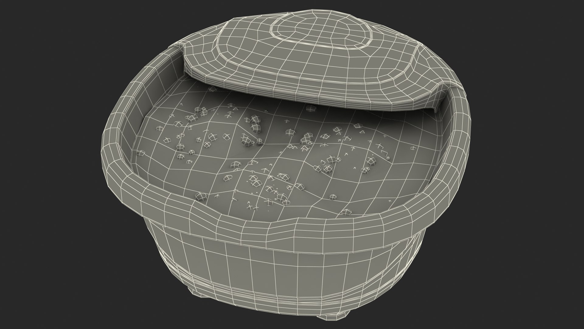 Foot Bath Massager With Water 3D Model - TurboSquid 1769918