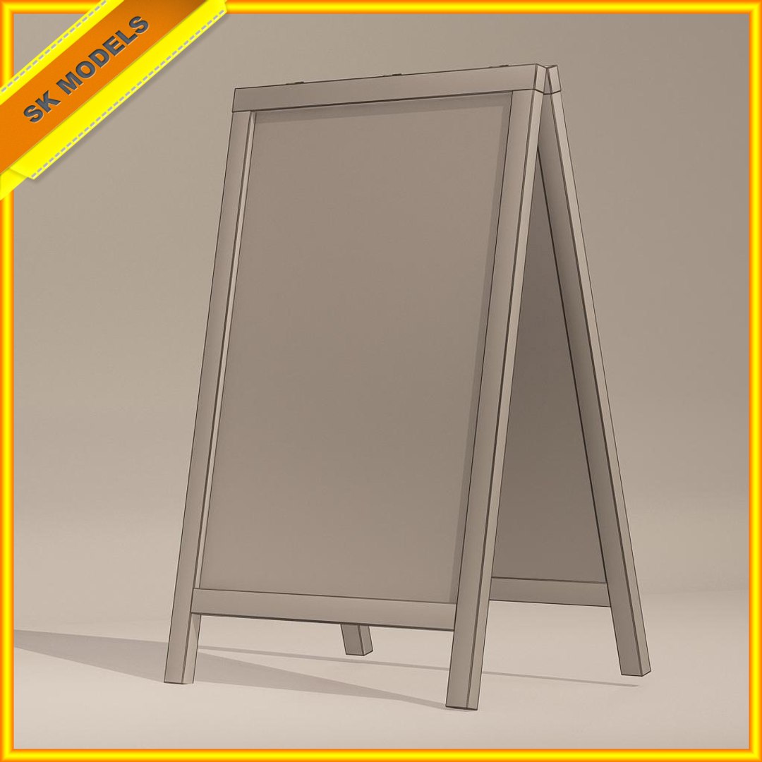 3d Model Menu Board
