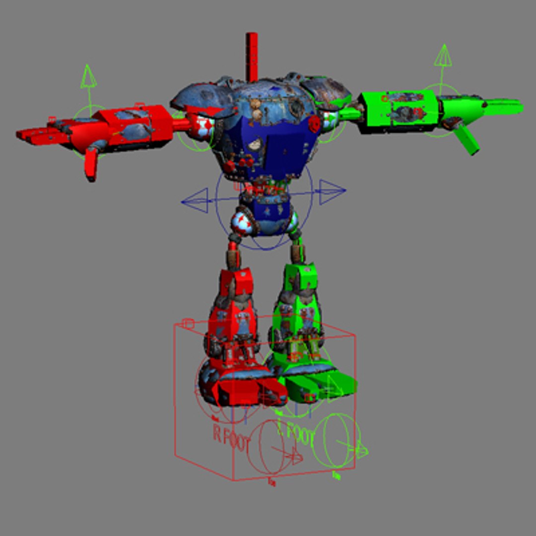 Robot Character 3d Model