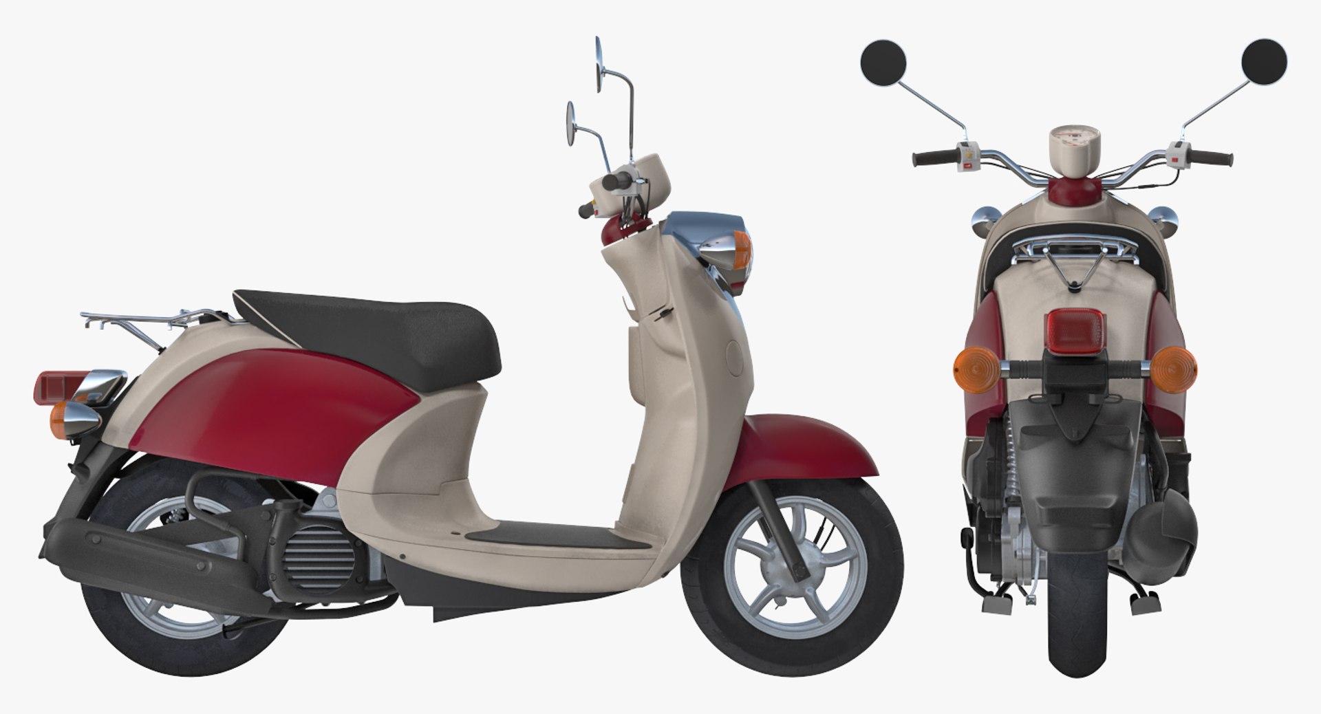 Classic scooter motorcycle generic 3D model - TurboSquid 1191598