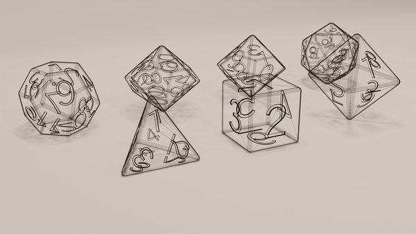 3D ClearDice Set - TurboSquid 1720947