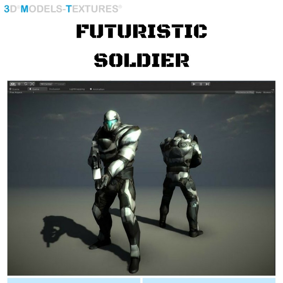 Futuristic Soldier 3D Model - TurboSquid 1206889