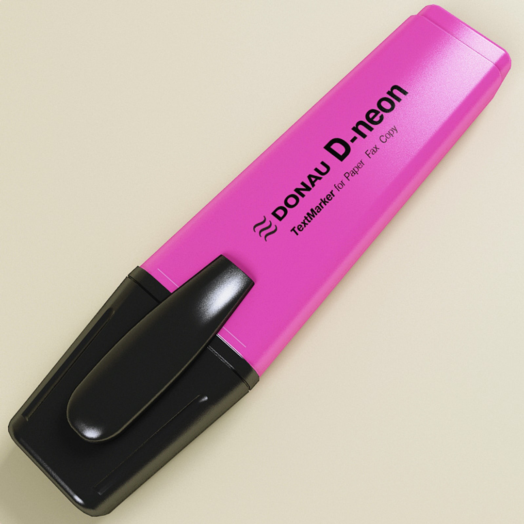 3d model text marker