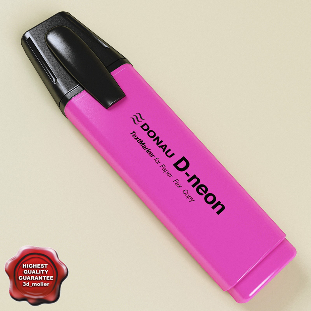 3d model text marker