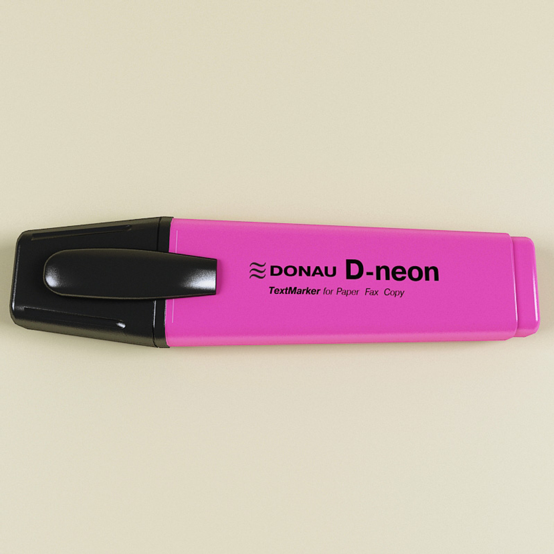 3d model text marker