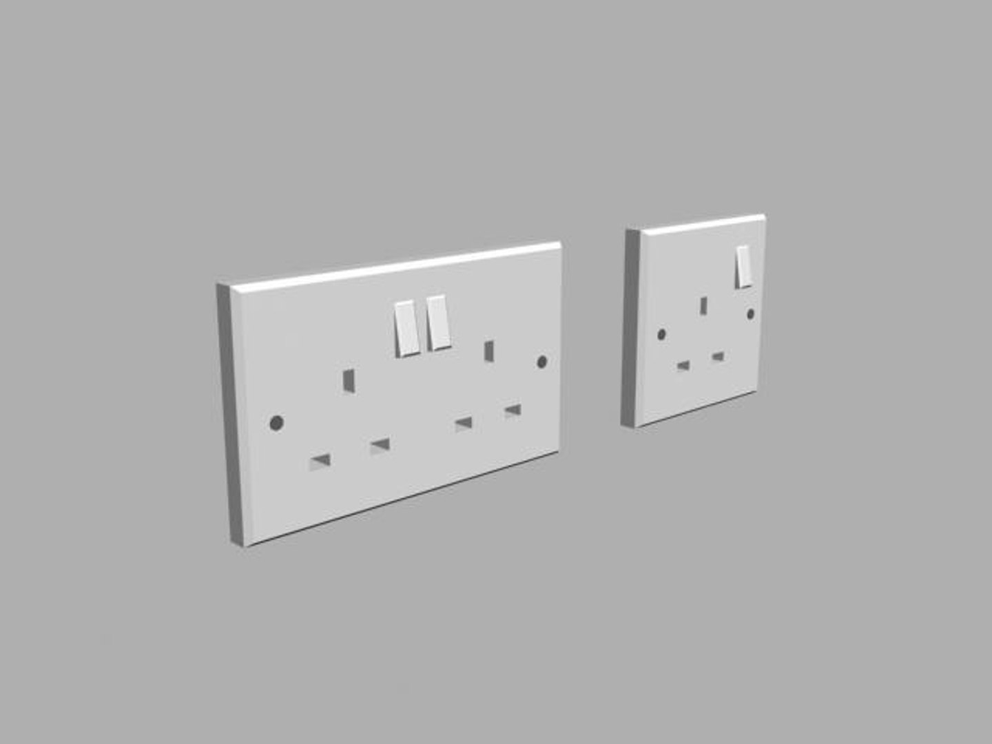 electrical sockets 3d model