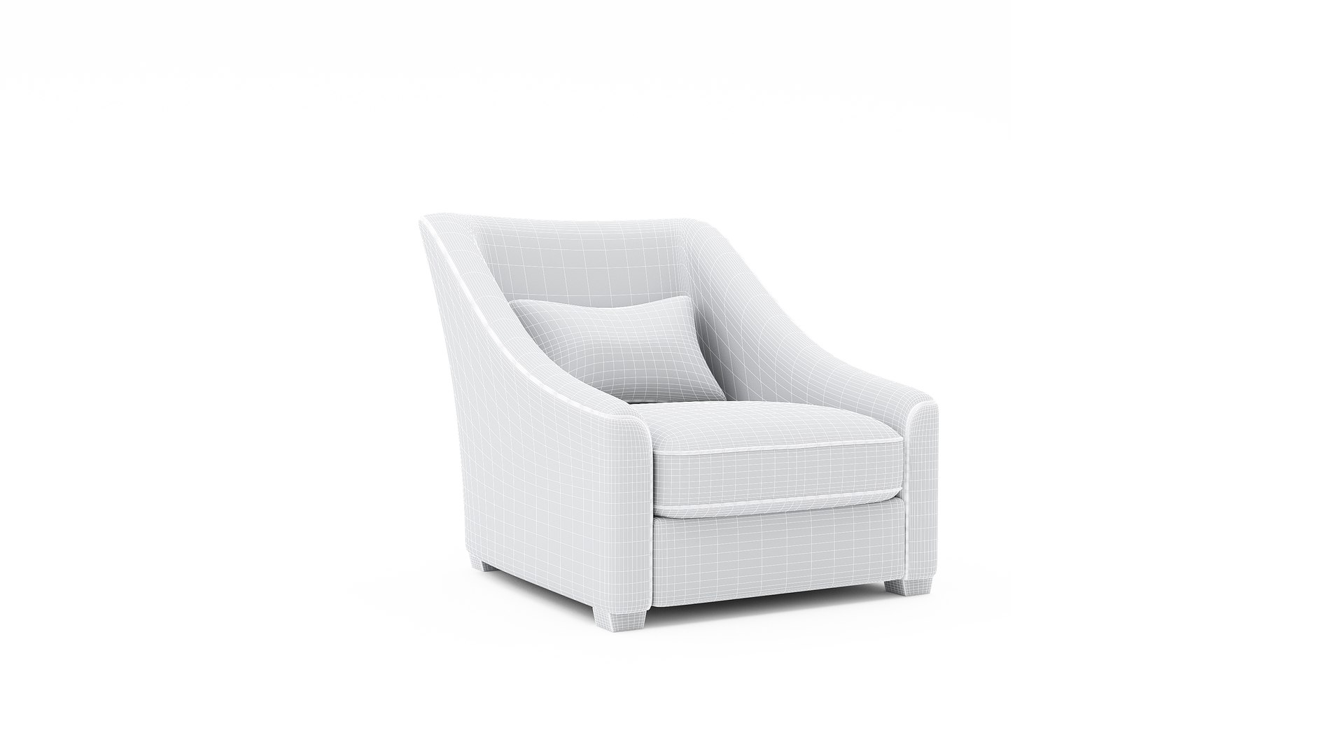 Fabric Chair Haph A 3D Model - TurboSquid 2306521