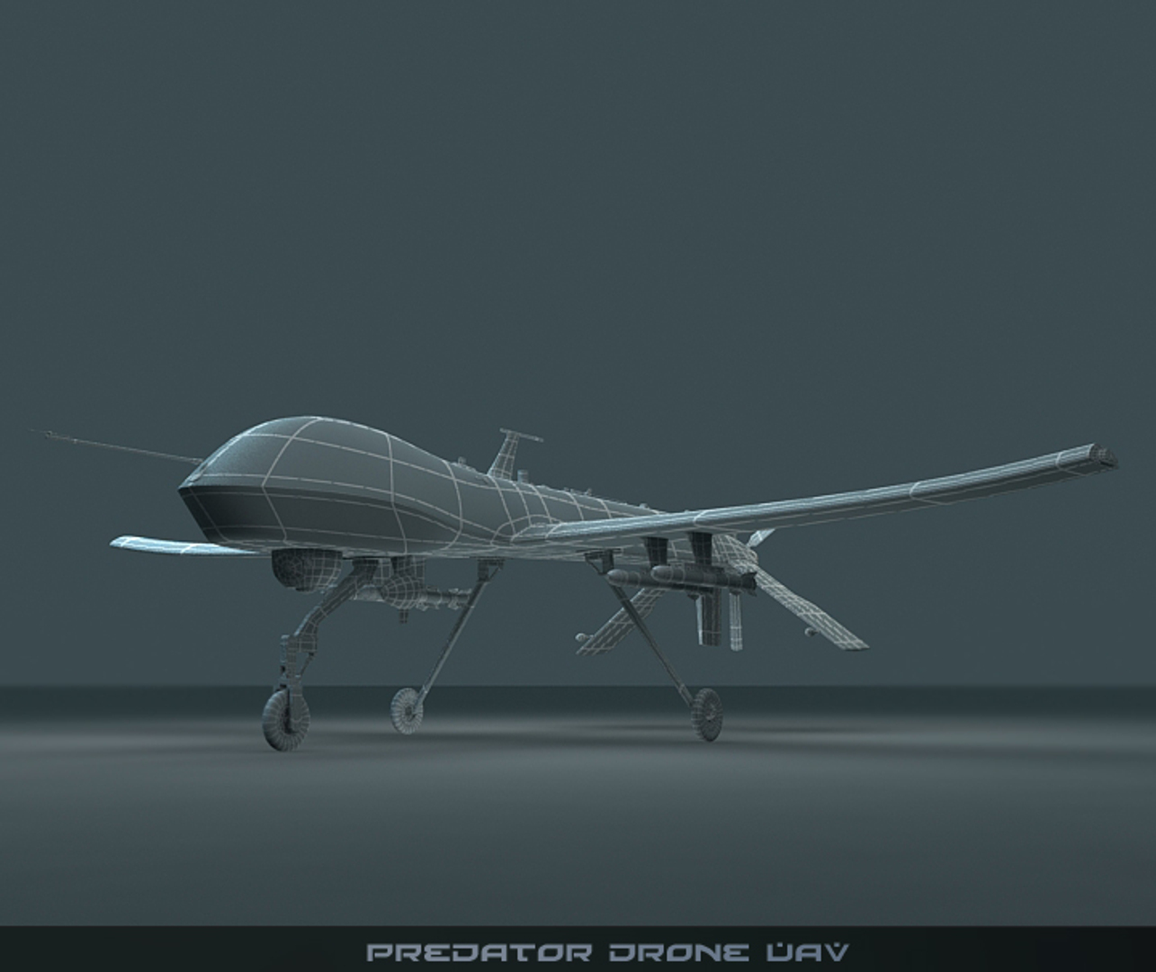 3d predator drone uav