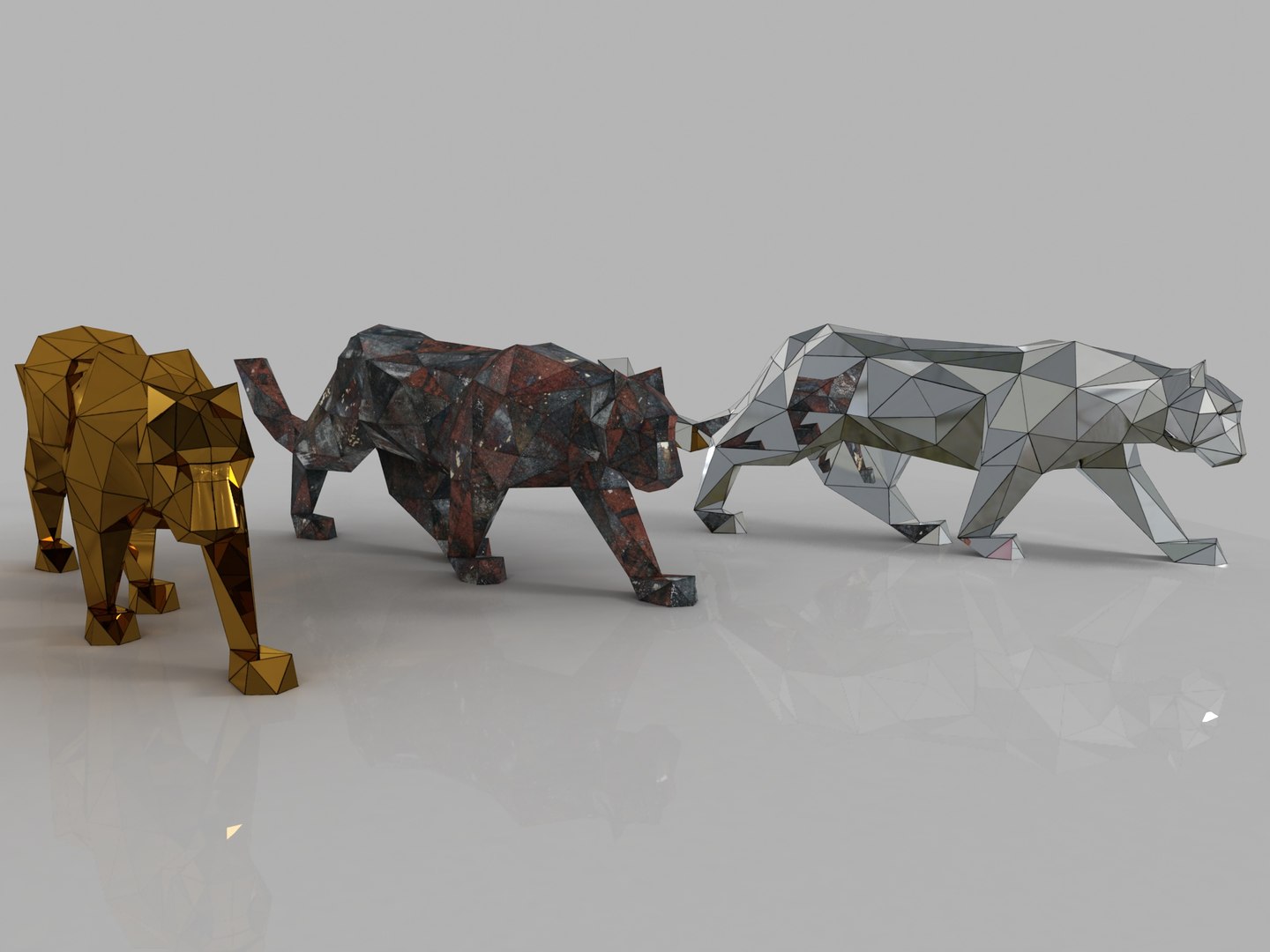 3D Model Geometric Leopard - TurboSquid 1221514