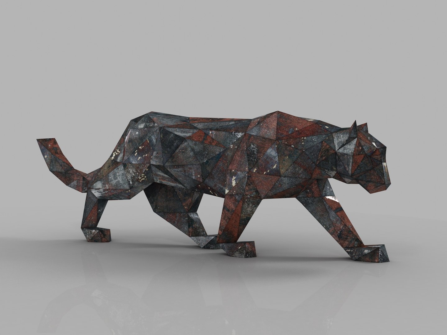3D Model Geometric Leopard - TurboSquid 1221514