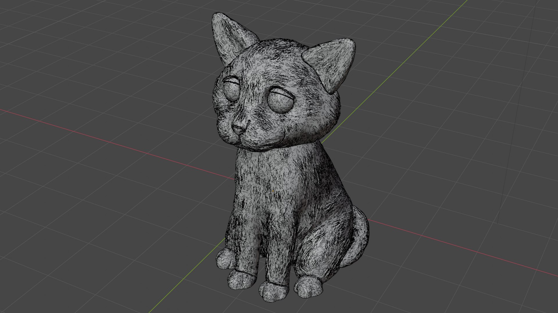 Sitting Cat Model - TurboSquid 1967149