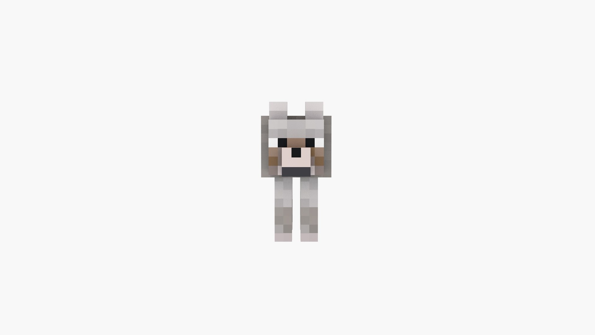 3D Model Wolf Minecraft - TurboSquid 2364751