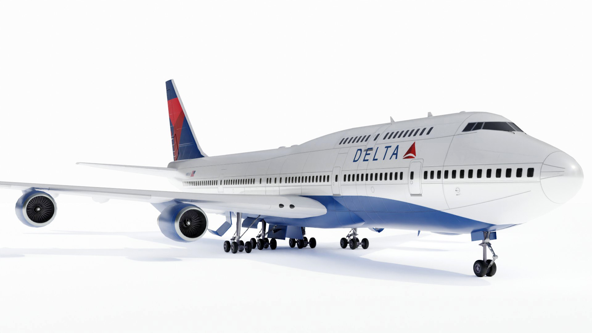 Boeing 747-400 Delta Airlines 3D model - TurboSquid 2020095