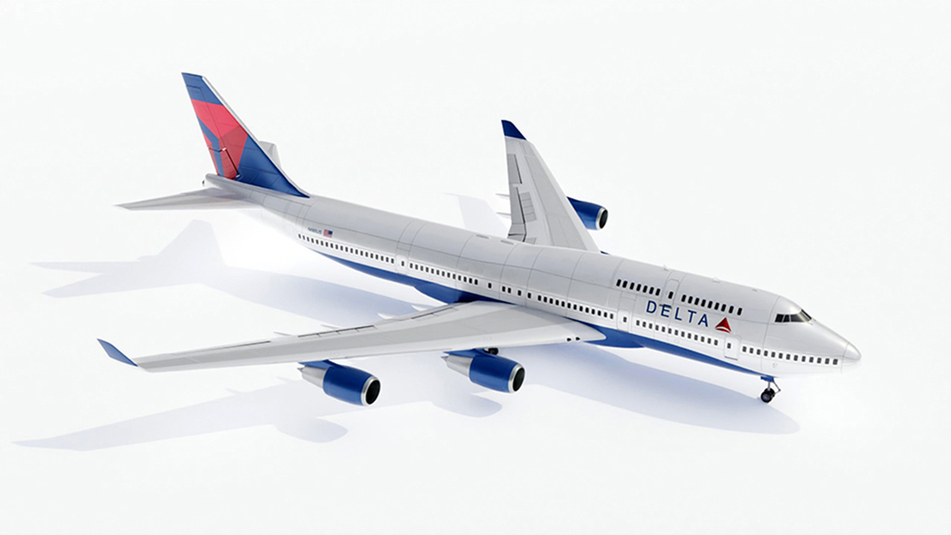 Boeing 747-400 Delta Airlines 3D model - TurboSquid 2020095