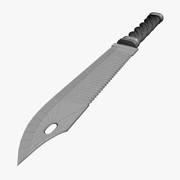 3d model knife