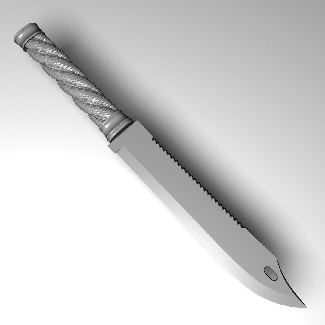 3d model knife