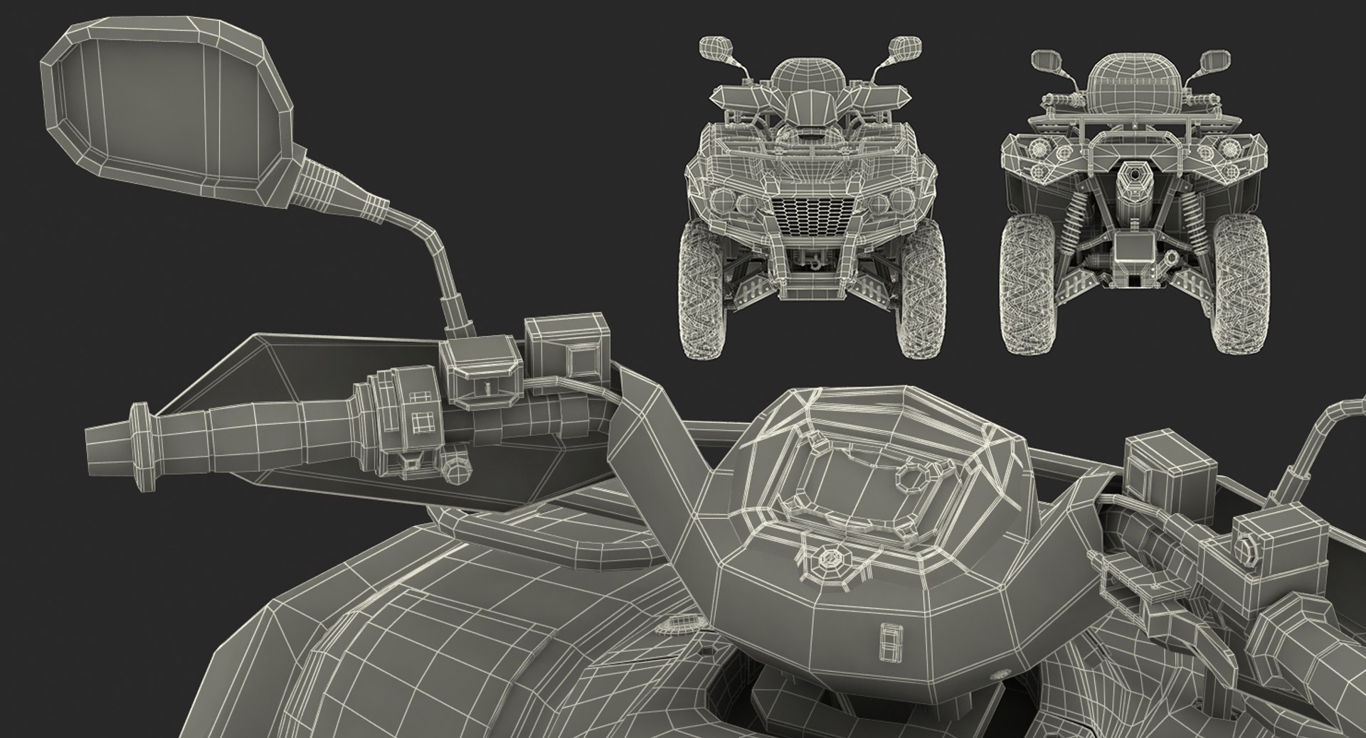 Atv wheelers 3D model - TurboSquid 1214500